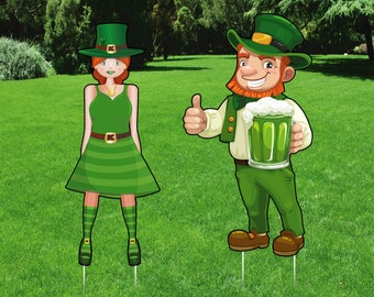 St Patricks Day Shamrock Metal Stake - Etsy