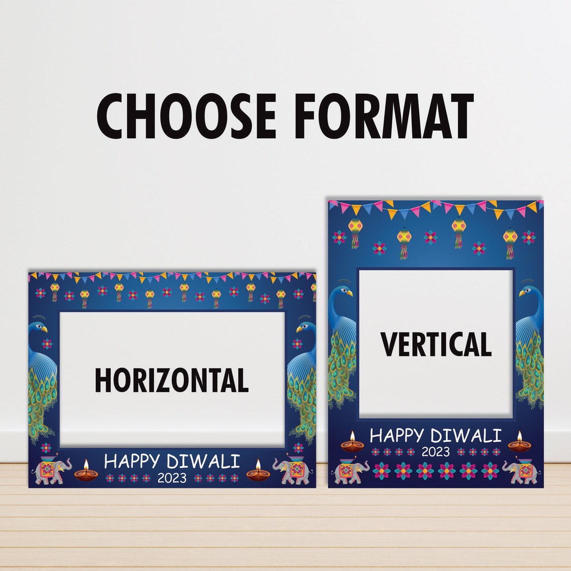 Personalized Happy Diwali Selfie Frame Indian Festival Party - Etsy