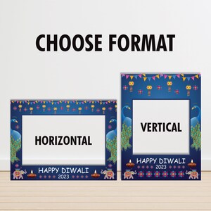 Personalized Happy Diwali Selfie Frame, Indian Festival Party Selfie ...