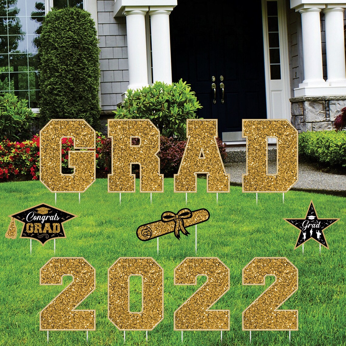 Graduation Yard Sign Letters Graduation 2022 Yard Cutouts | Etsy