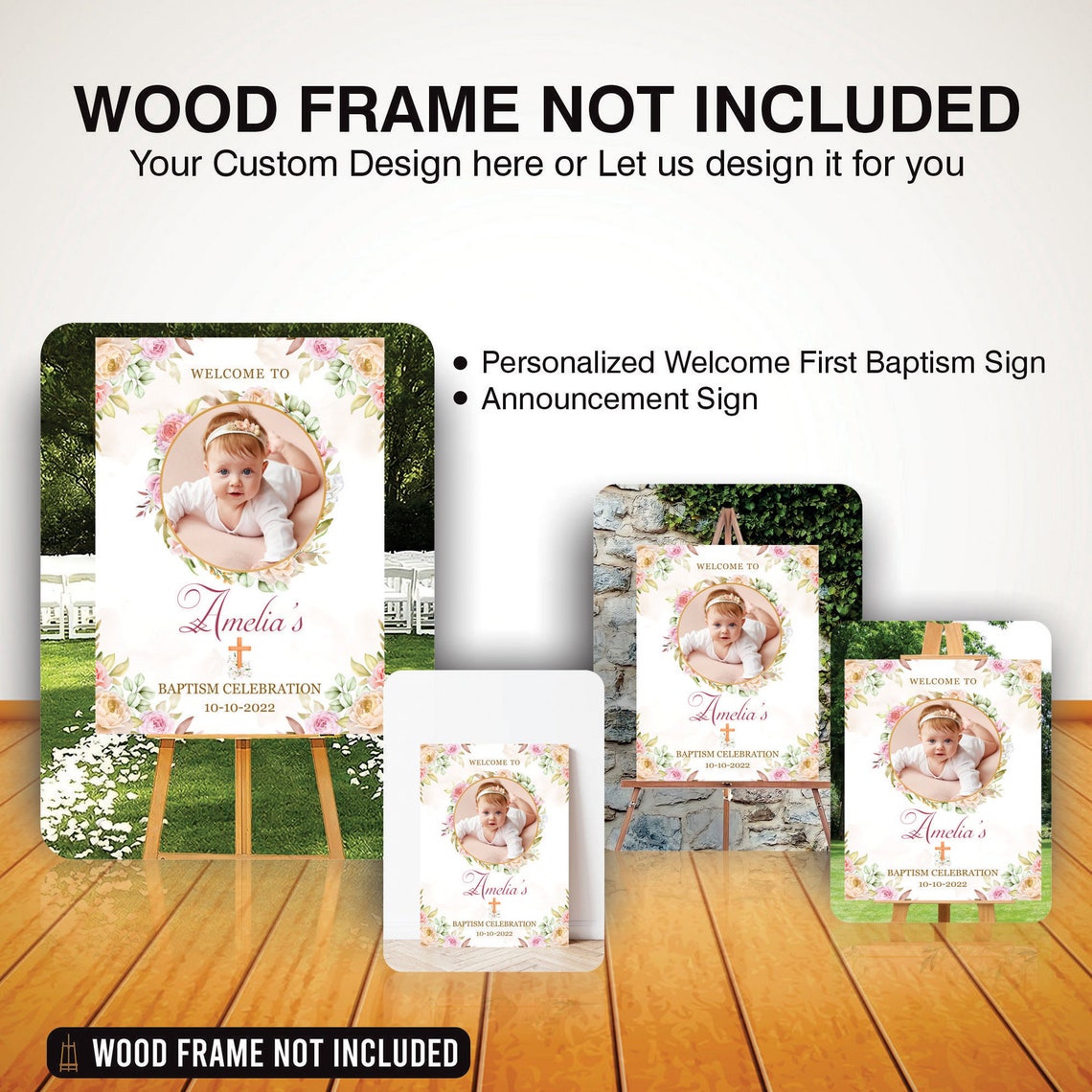 Custom Baptism Foam Board Poster Sign Christening & Religious - Etsy