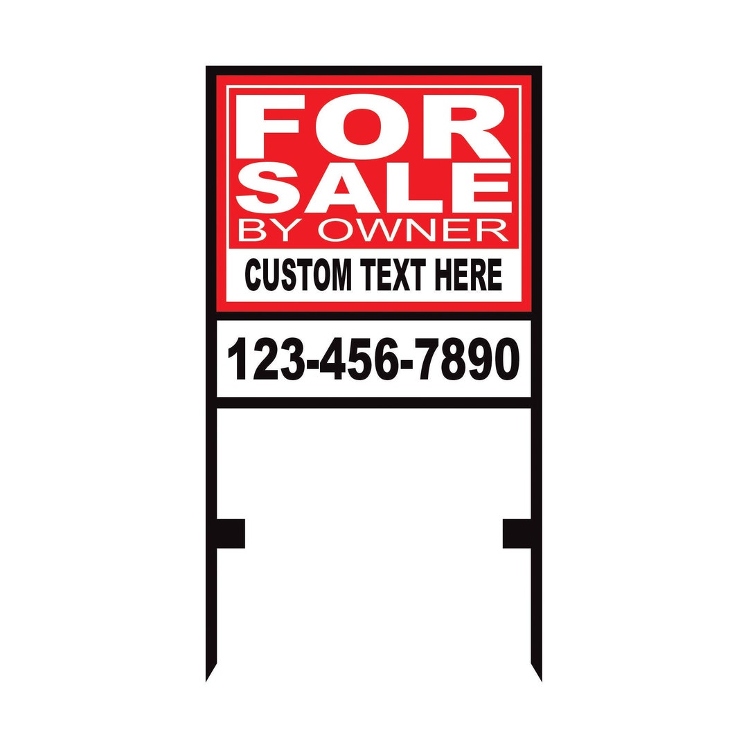 Personalized for Sale Real Estate Sign With Metal Frame - Custom for ...