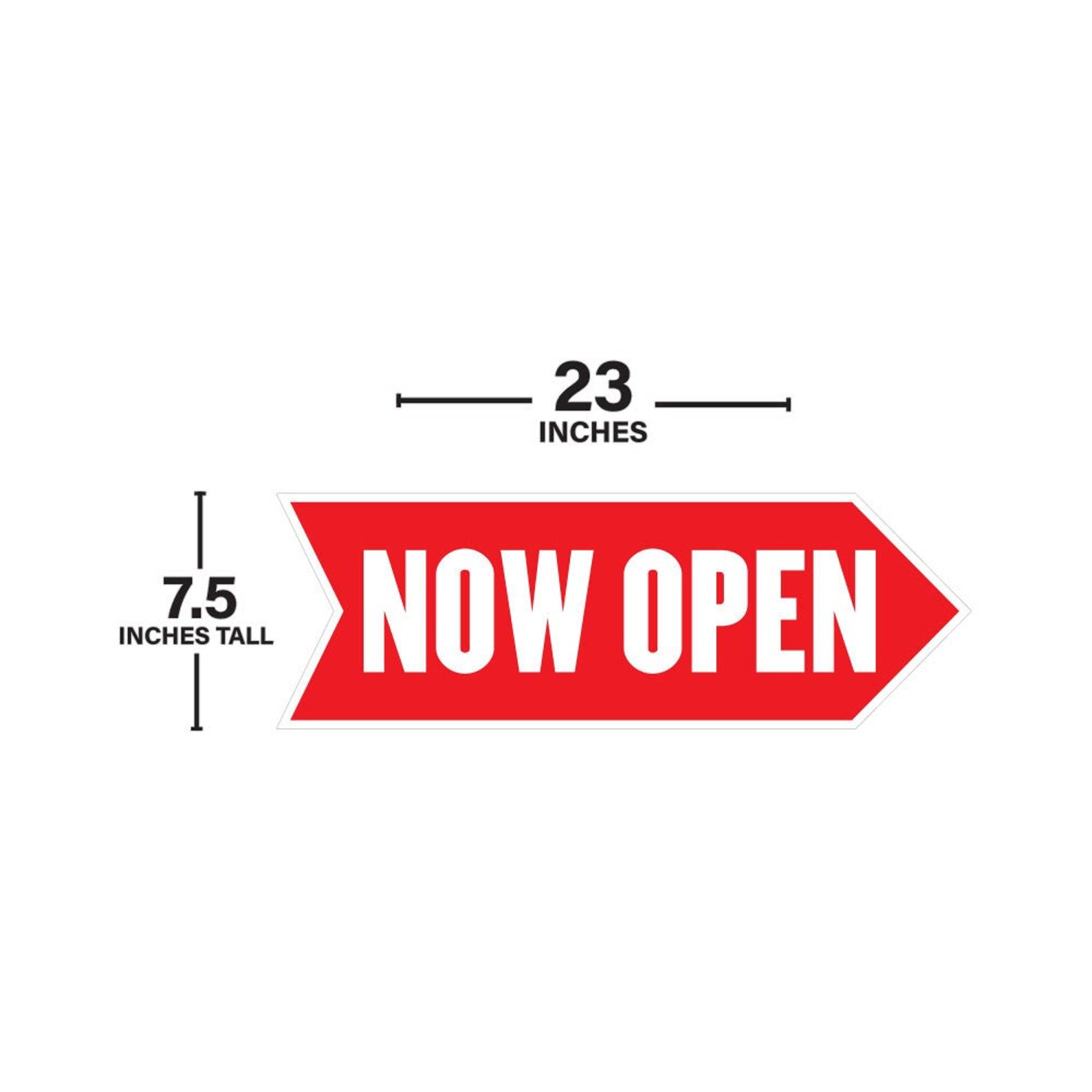 Pack of 2 Now Open Yard Signs With Arrows 23 X 7.5 | Etsy