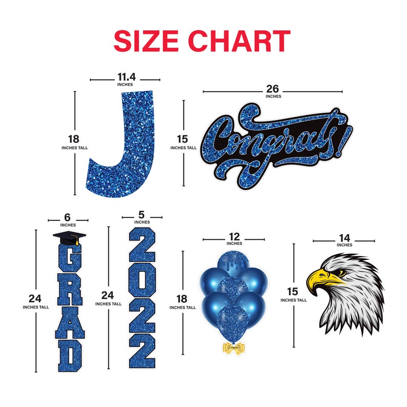 Personalized Graduation Yard Sign Letters 18 Custom - Etsy