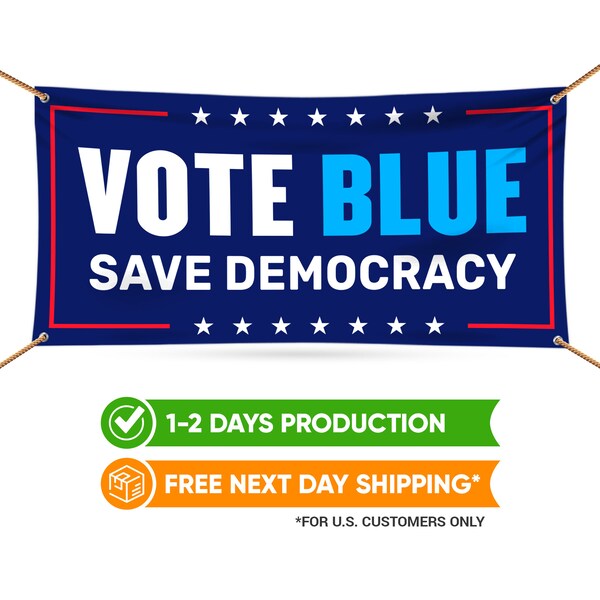 Democrat Banner - Etsy