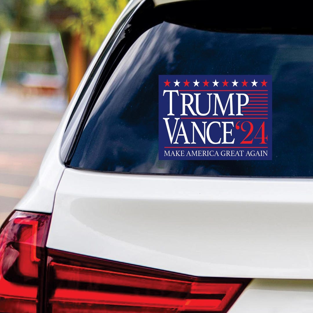 Trump Vance 2024 Sticker Vinyl Decal, Trump 2024 Vinyl Sticker, 2024 ...