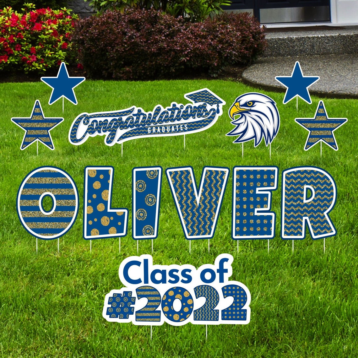 Personalized Graduation Yard Sign Letters 18 Custom - Etsy