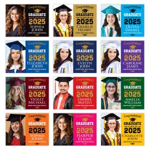 Personalized Graduation Yard Sign 2025 With Photo - Grad Sign, Class of ...