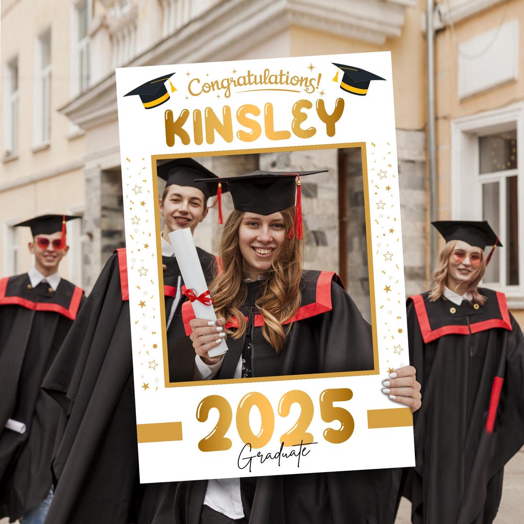 Personalized Graduation 2025 Selfie Frame, Class of 2025 Selfie Frame ...