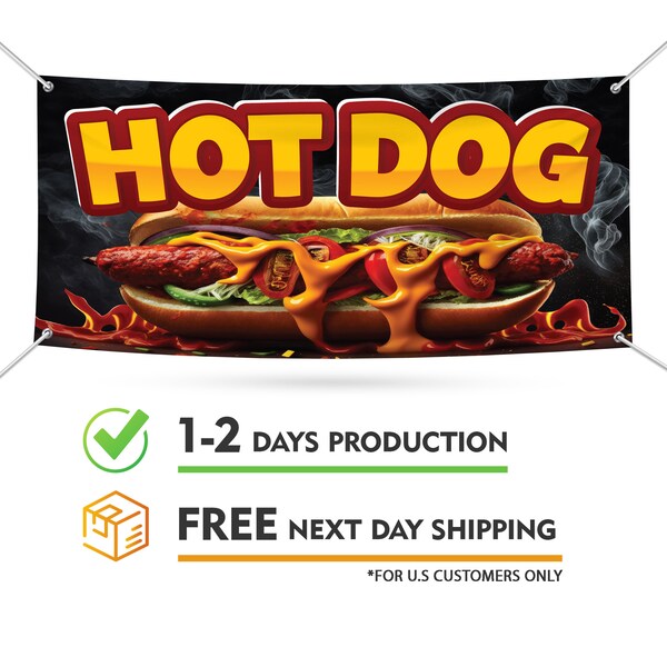 Hot Dogs Banner - Etsy