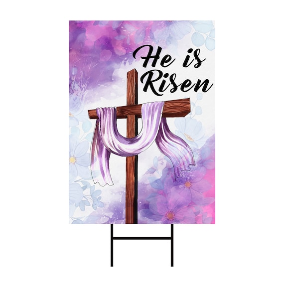 Happy Easter Cross He Is Risen FCA “Blessed Be The God And Father