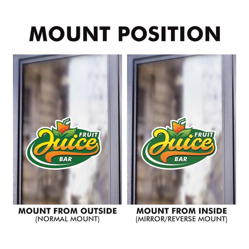 Custom Static Window Cling Vinyl Sticker - Personalized Window Decal ...