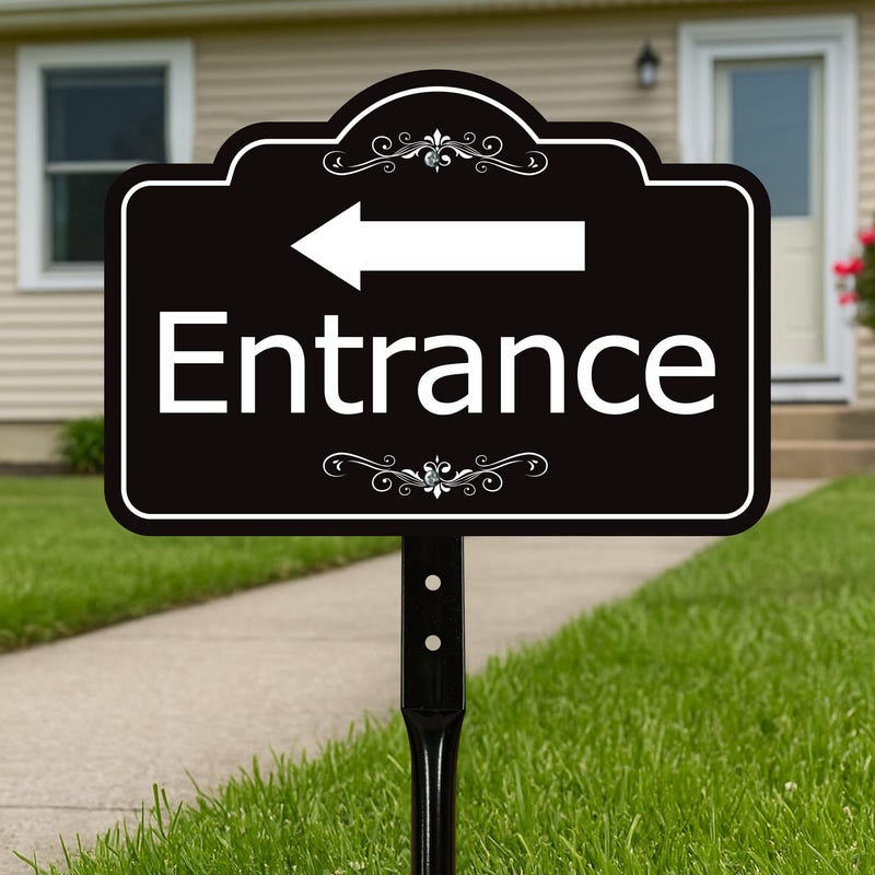 Enter Here Sign - Etsy