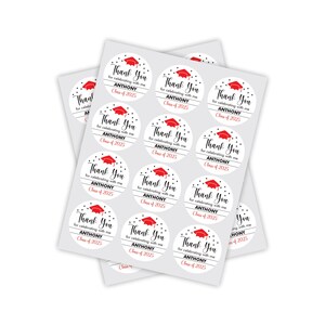 Personalized Graduation 2025 Stickers, Custom Class of 2025 Stickers ...