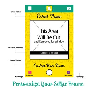 Personalized Selfie Frame, Snapchat Selfie Frame, Wedding Selfie Frame ...