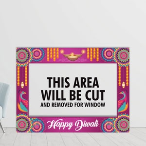 Personalized Happy Diwali Selfie Frame, Indian Festival Party Selfie ...