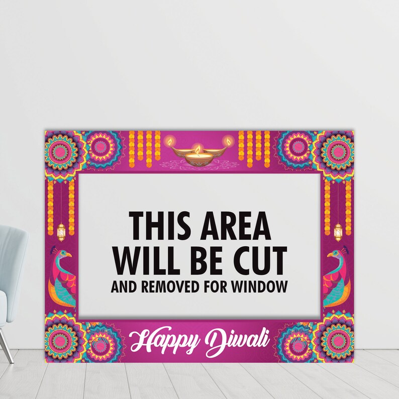 Personalized Happy Diwali Selfie Frame, Indian Festival Party Selfie ...