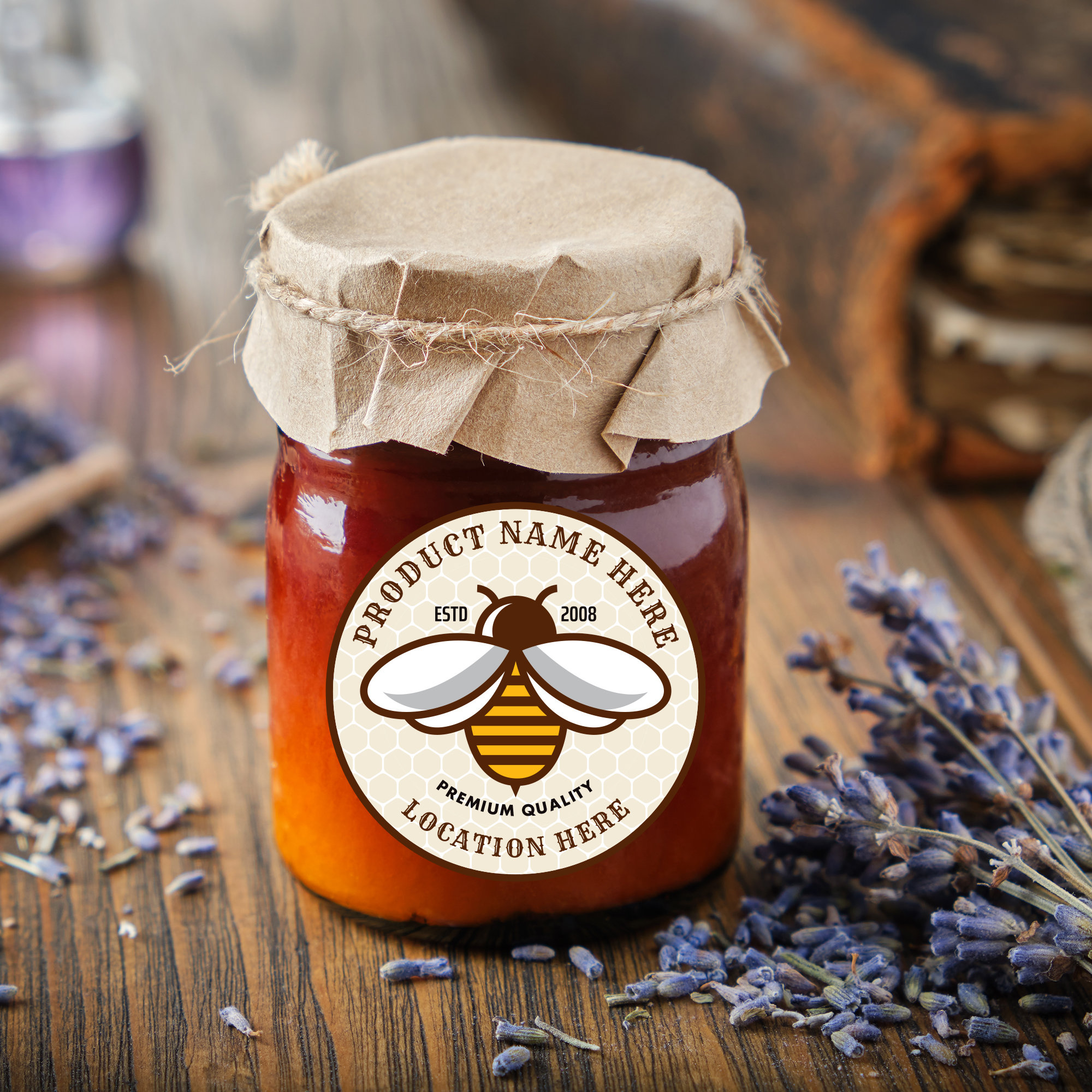 Personalized Honey Stickers, Custom Honey Product Stickers, Business ...