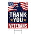 Veterans Day Yard Sign Decoration - Coroplast Happy Veterans Day Sign ...