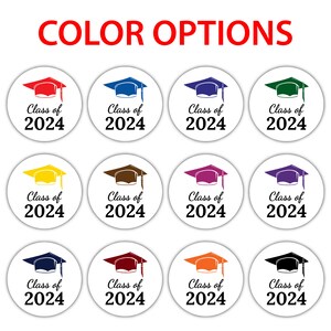 Personalized Graduation 2024 Stickers, Custom Class of 2024 Stickers ...
