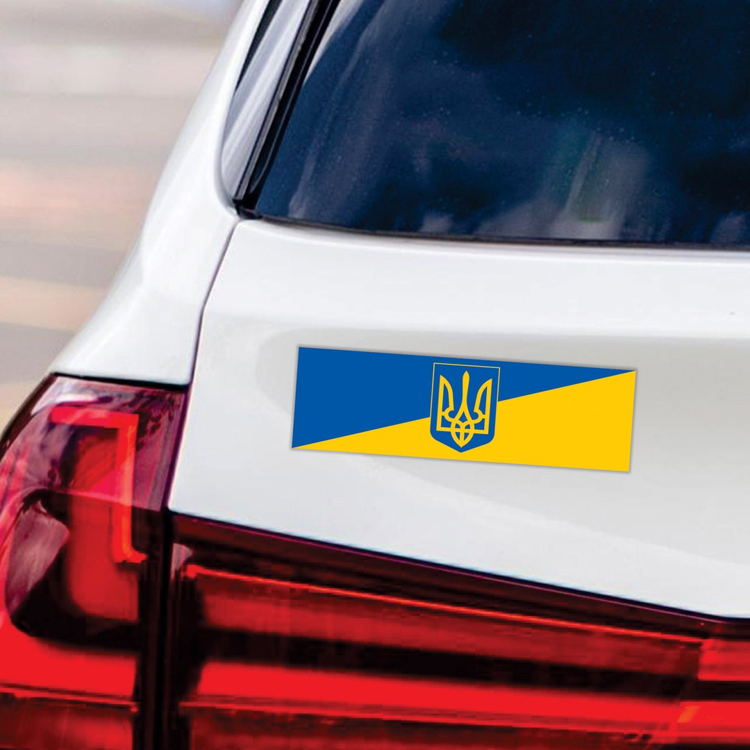 I Stand With Ukraine Car Magnet We Stand With Ukraine Vehicle Magnet ...