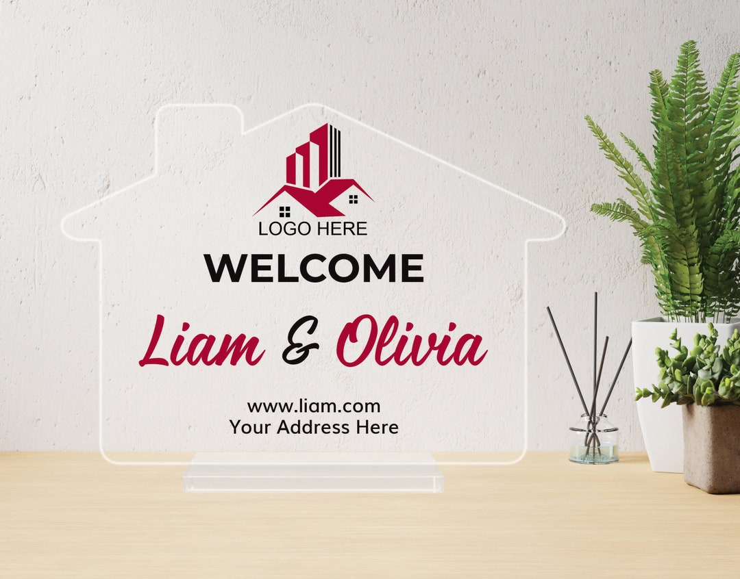 Custom Acrylic House Plaque With Names - Personalized New Homeowner ...