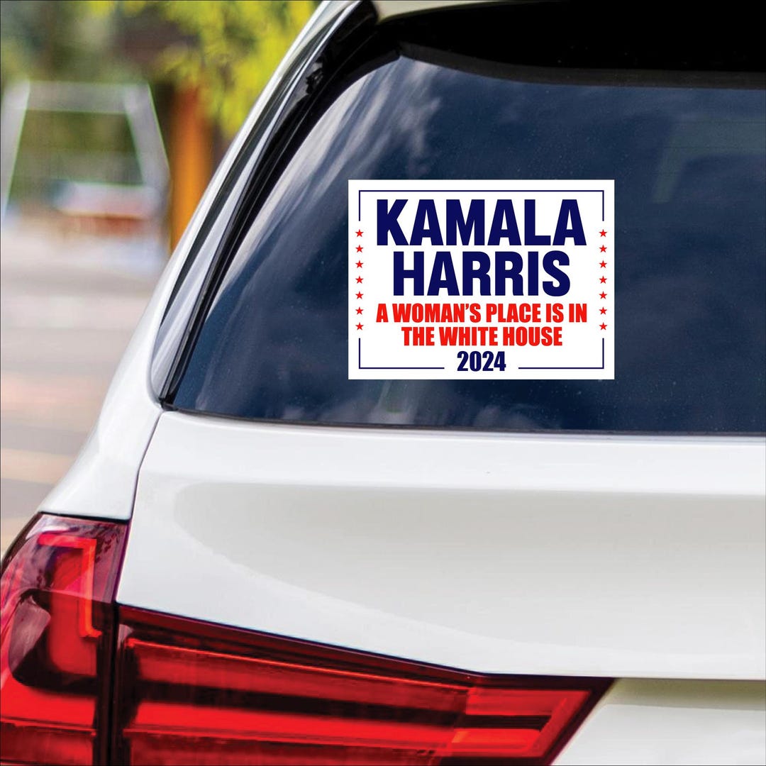 Kamala Harris 2024 Sticker Vinyl Decal, Harris for President 2024 Vinyl ...