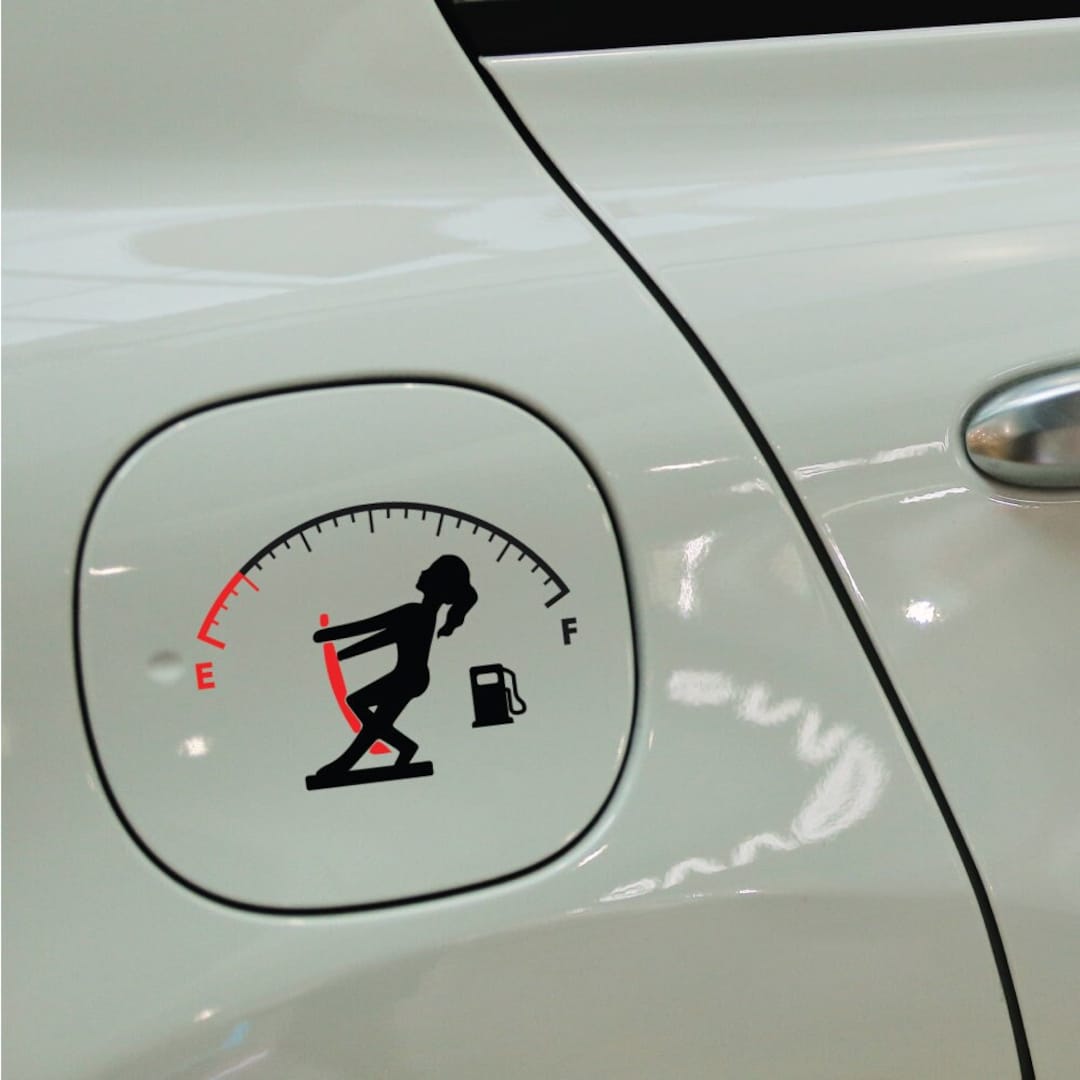 Fuel Gage Empty Sticker Vinyl Decal High Gas Consumption Funny Car ...