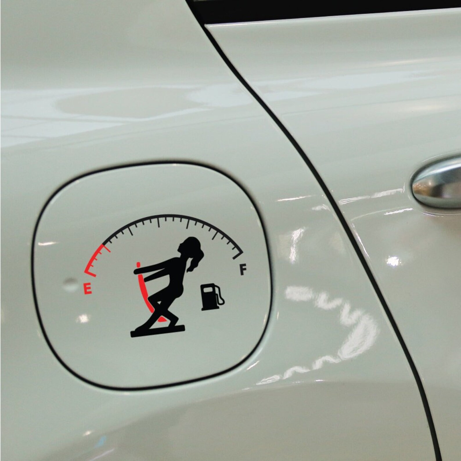 Fuel Gage Empty Sticker Vinyl Decal High Gas Consumption Funny Car ...