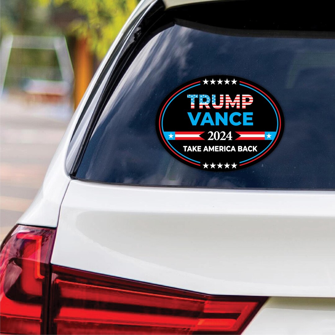 Trump Vance 2024 Sticker Vinyl Decal, Trump 2024 Vinyl Sticker, 2024 ...