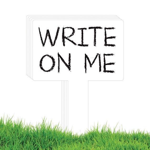 Blank PVC Yard Sign DIY Custom Outdoor Plastic Yard Sign for - Etsy