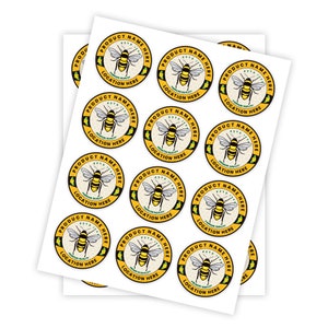 Personalized Honey Stickers, Custom Honey Product Stickers, Business ...