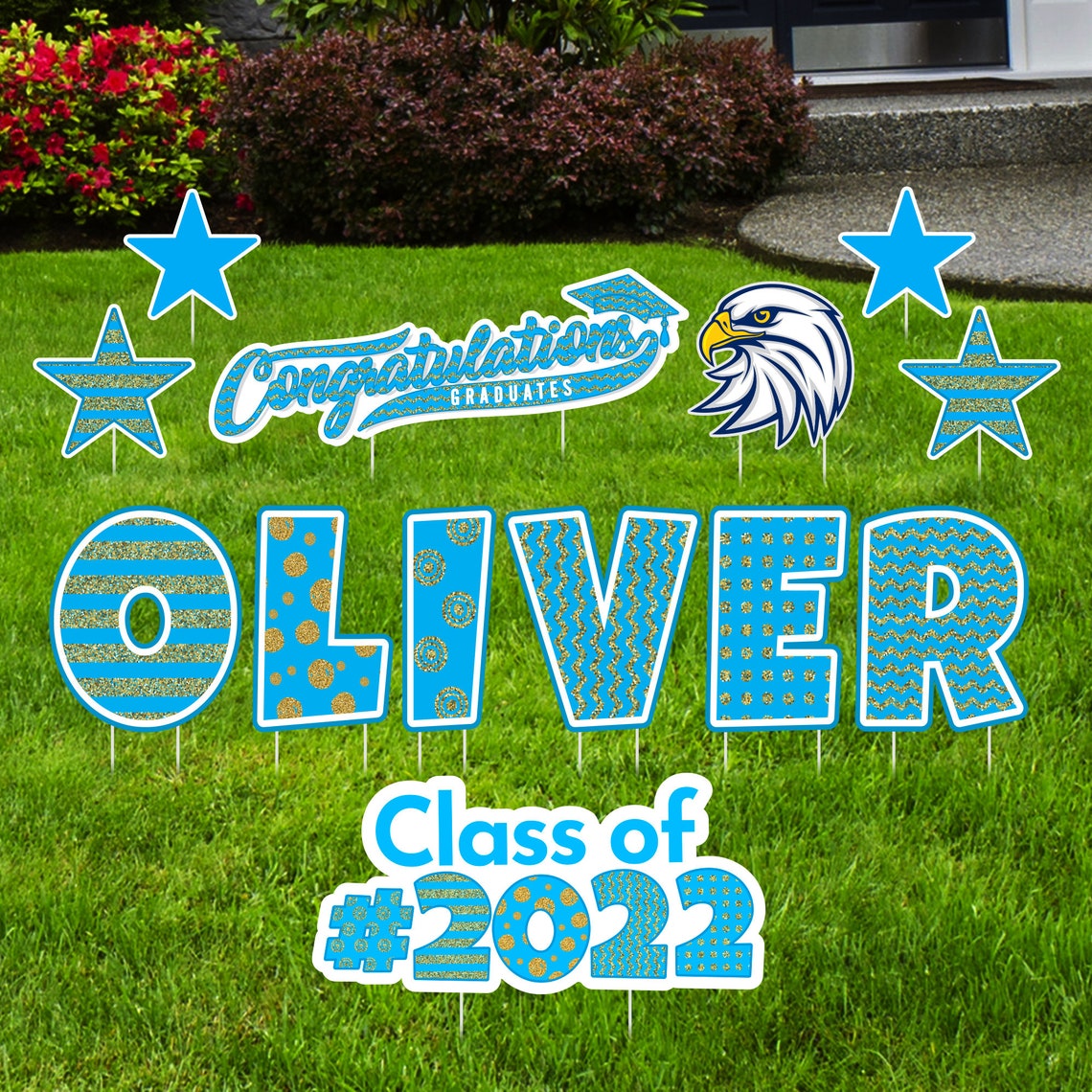 Personalized Graduation Yard Sign Letters 18 Custom - Etsy