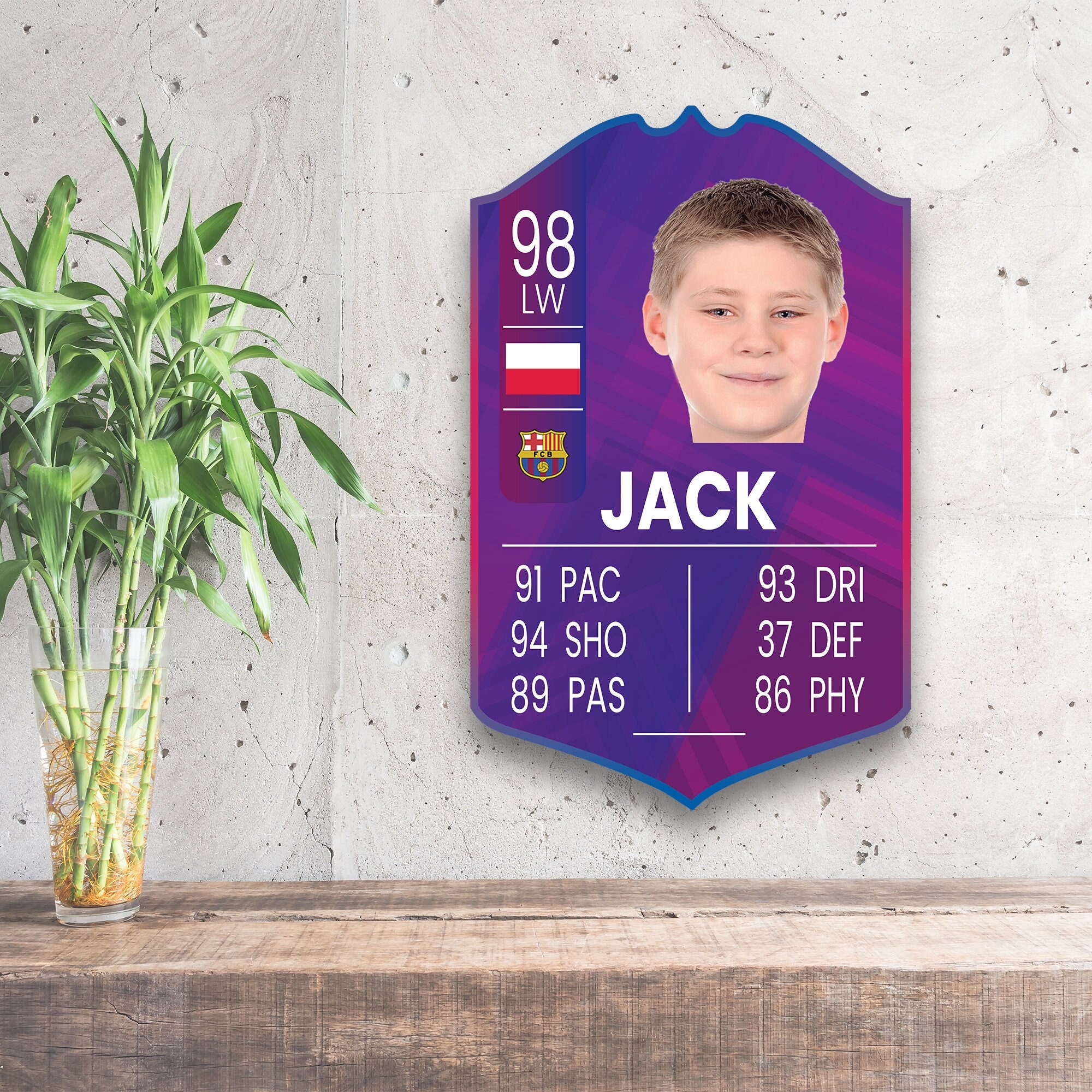 Personalized Soccer TOTS FUT Card, Player Card, Plastic Board Soccer ...