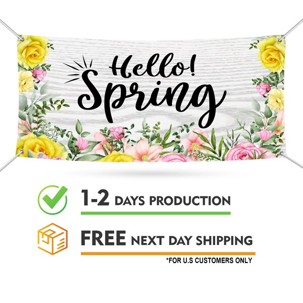 Spring Banner - Etsy