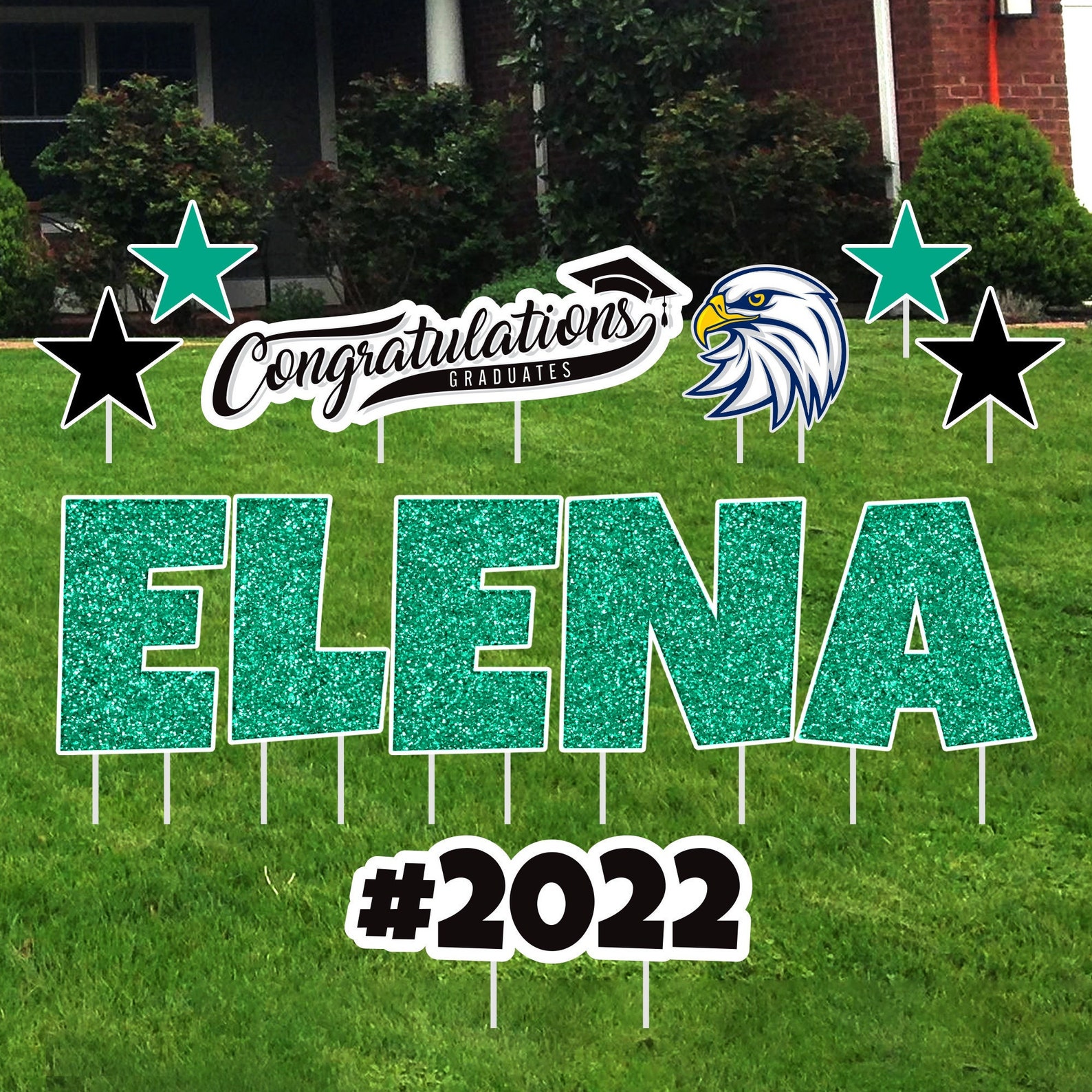 Personalized Graduation Yard Sign Letters 18 Custom - Etsy