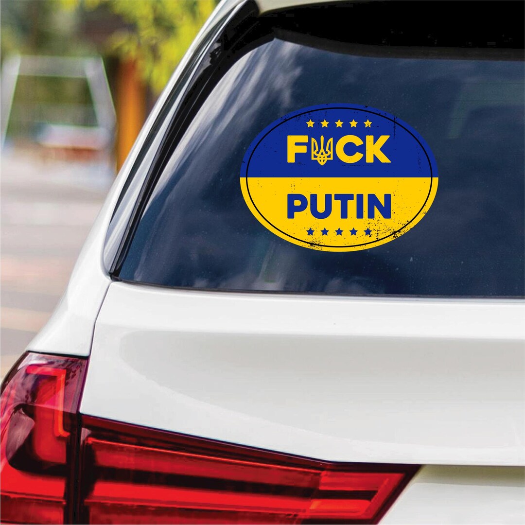We Stand With Ukraine Vinyl Decal, Stand With Volodymyr Zelensky ...