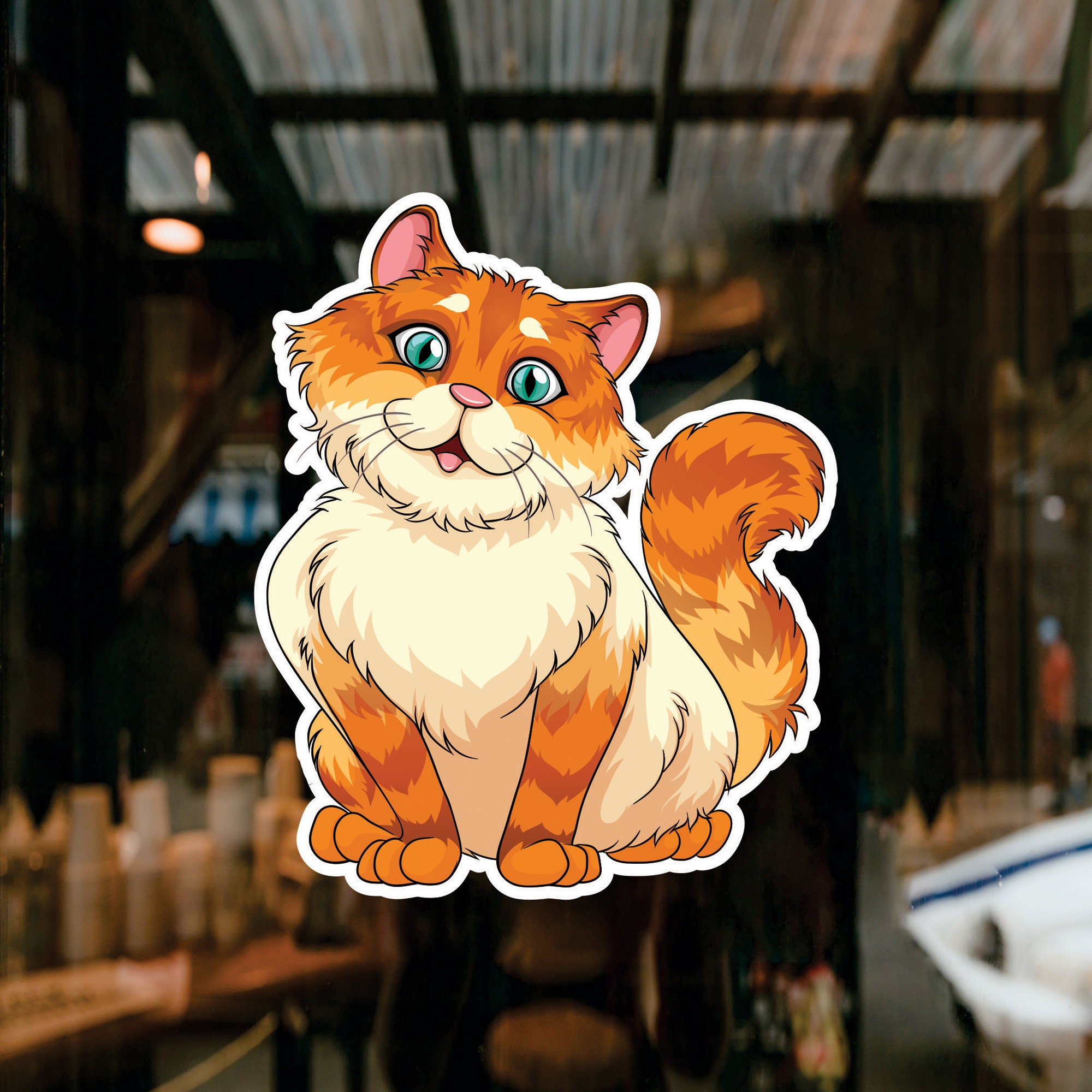 Custom Static Window Cling Vinyl Sticker Personalized Window - Etsy