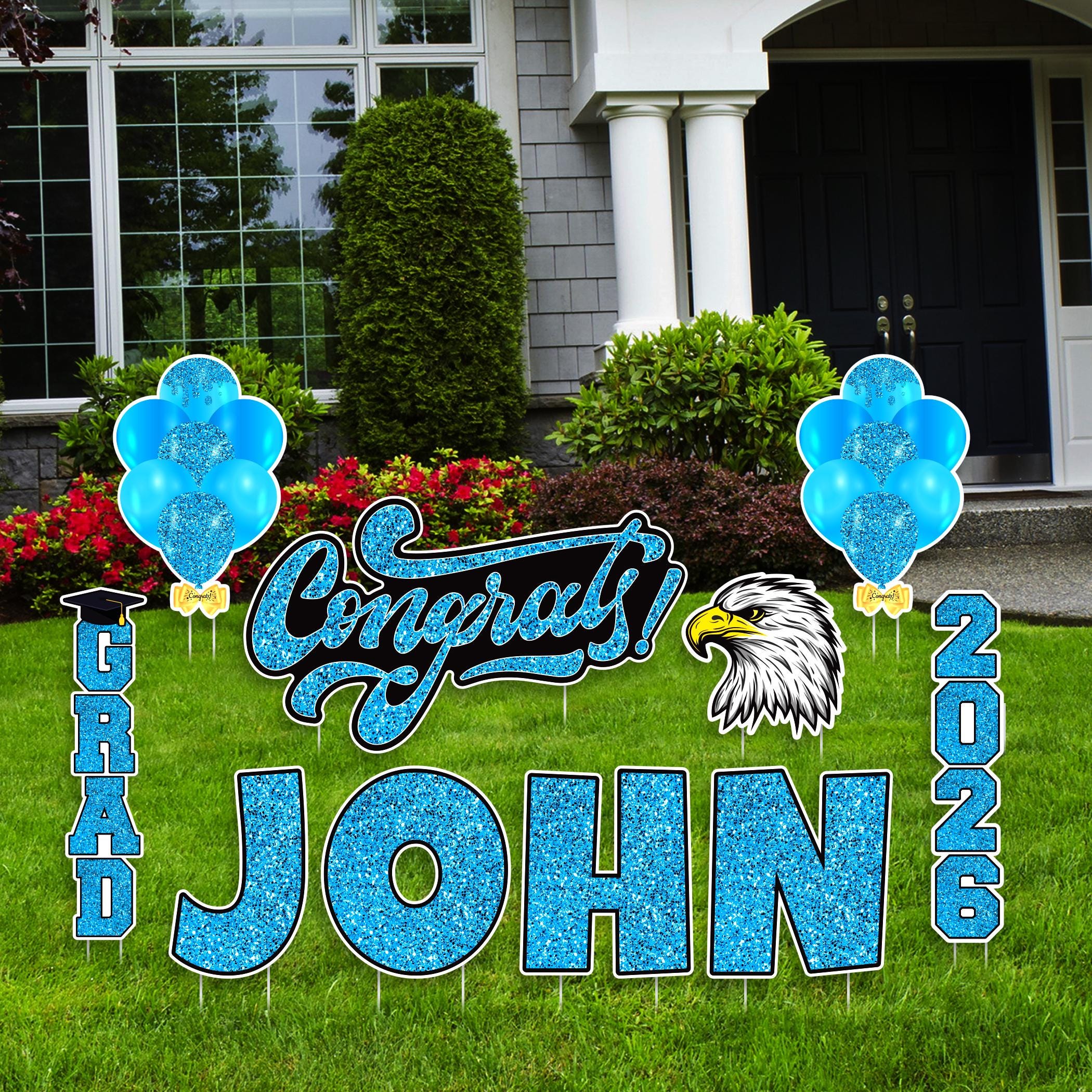 Personalized Graduation Yard Sign Letters 18", Custom Graduation Yard ...