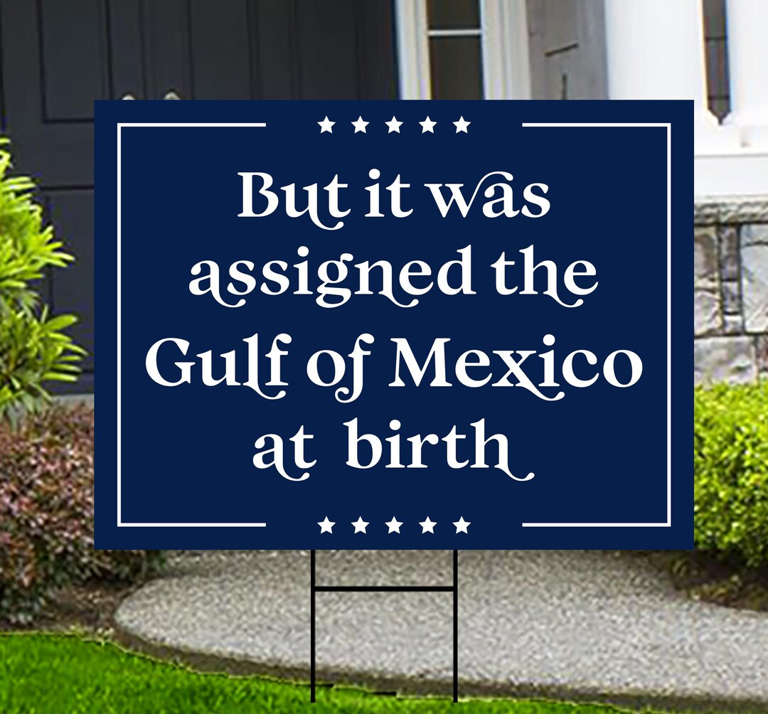 Gulf of Mexico Yard Sign - Resist Hate Lawn Sign, Anti-trump Sign ...