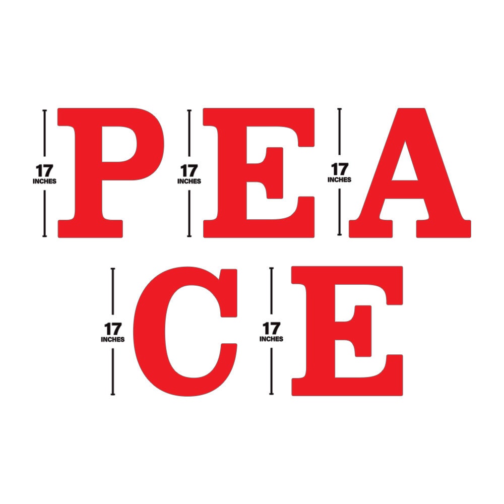 Holy Nativity - Peace Yard Sign Letters - Merry Christmas Yard Décor ...