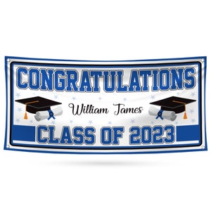Graduation 2023 Personalized Banner Sign 13 Oz Heavy Duty - Etsy