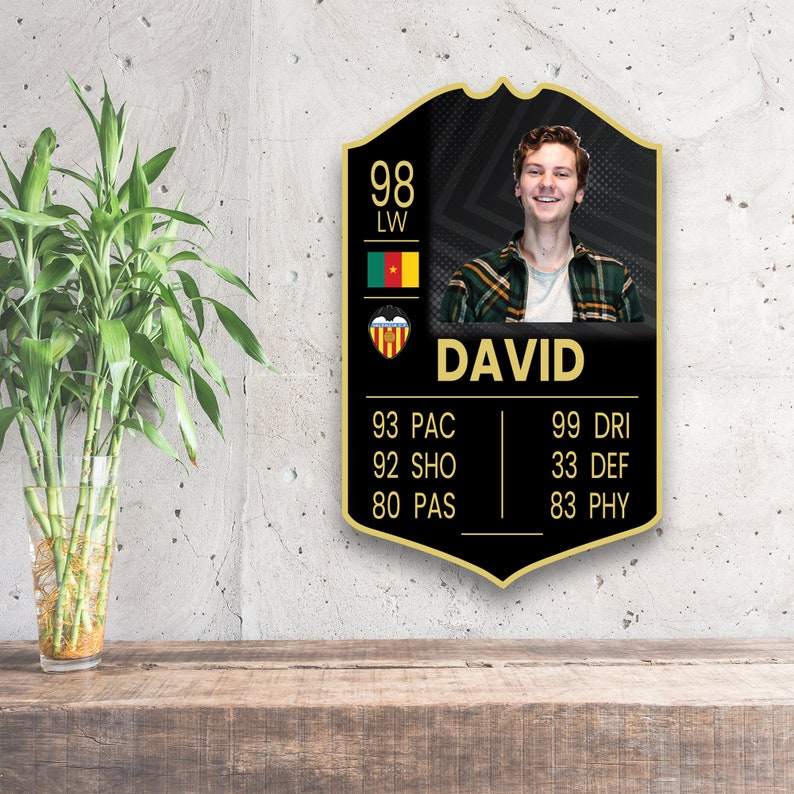 Personalized Soccer TOTS FUT Card, Player Card, Plastic Board Soccer ...