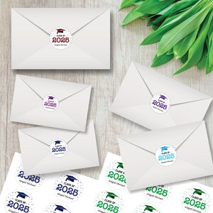 Personalized Graduation 2025 Stickers, Custom Class of 2025 Stickers ...