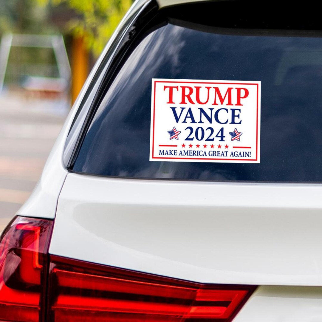 Trump Vance 2024 Sticker Vinyl Decal, Trump 2024 Vinyl Sticker, 2024 ...