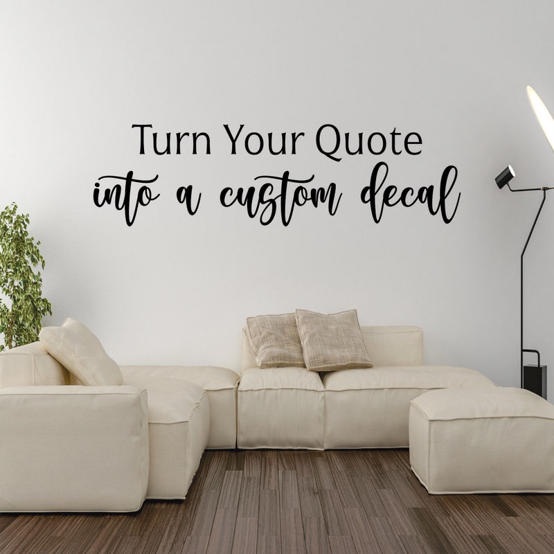 Custom Design Wall Decals - Etsy