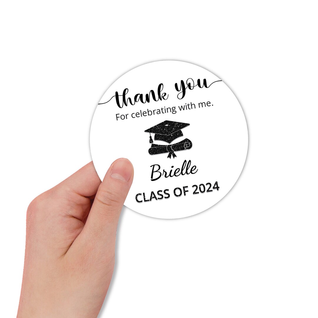 Personalized Graduation 2024 Stickers, Custom Class of 2024 Stickers ...
