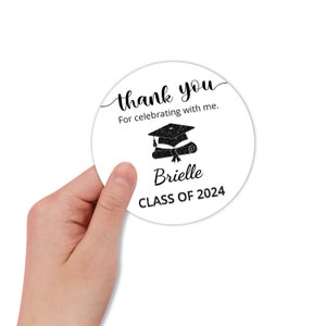 Personalized Graduation 2024 Stickers, Custom Class of 2024 Stickers ...