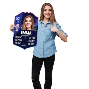 Personalized Soccer TOTY FUT Card, Player Card, Real Size Soccer ...
