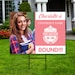 Personalized College Bound Yard Sign With Photo, College Logo Sign ...